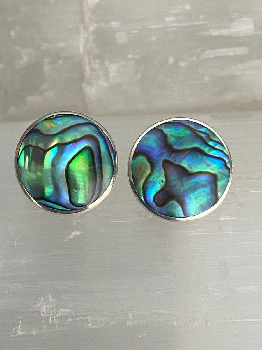 Stud Earrings - 15mm Paua Shell – Berry Lush Designs