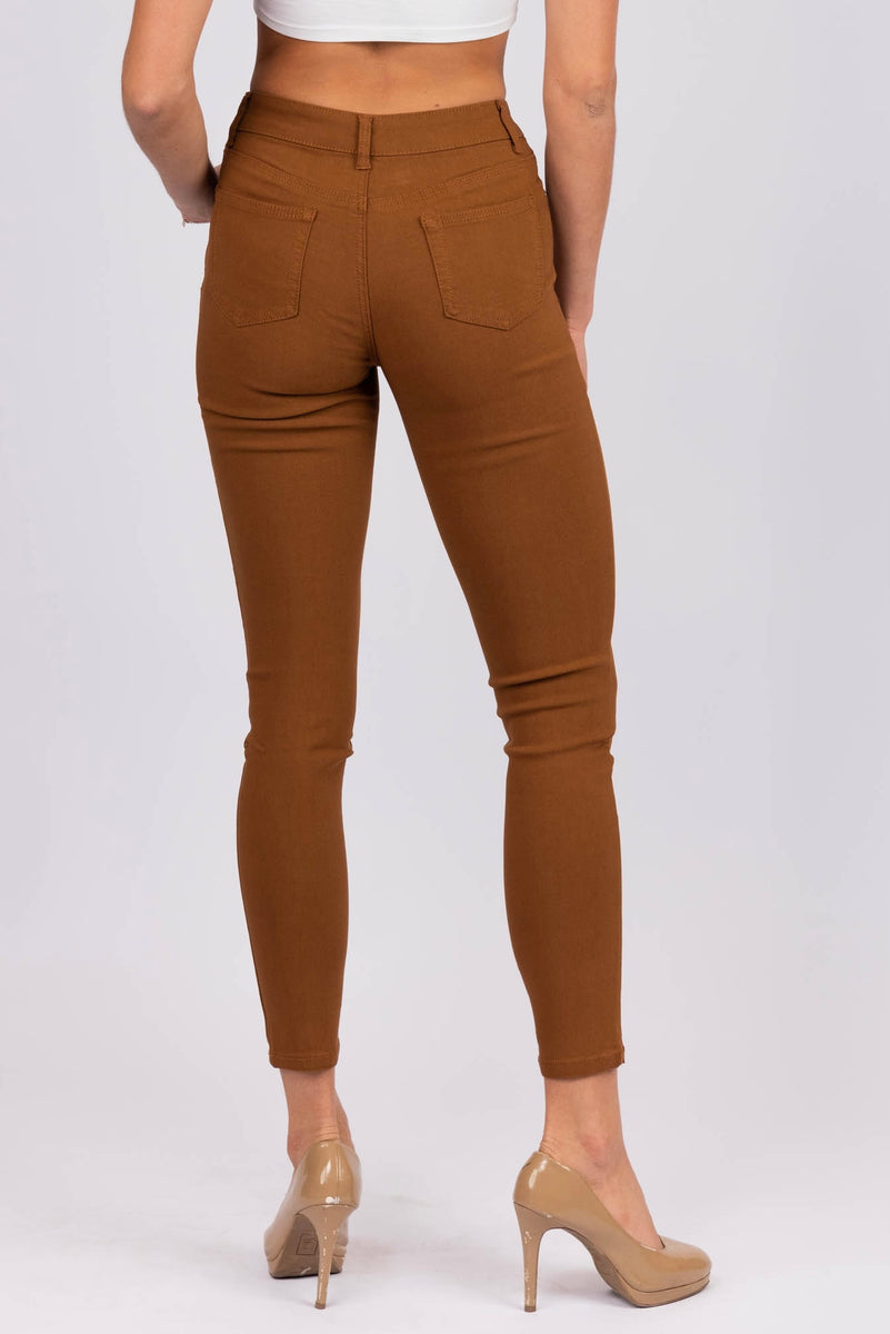 Skinny Stretch Jeans - Coffee – Berry Lush Designs