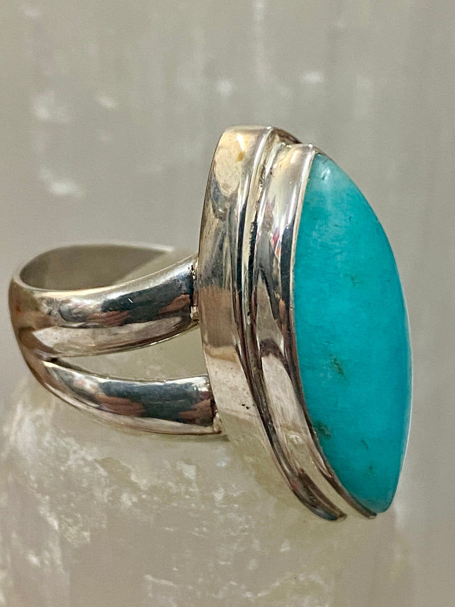 Adjustable Swirl Elliptical Ring - Amazonite – Berry Lush Designs