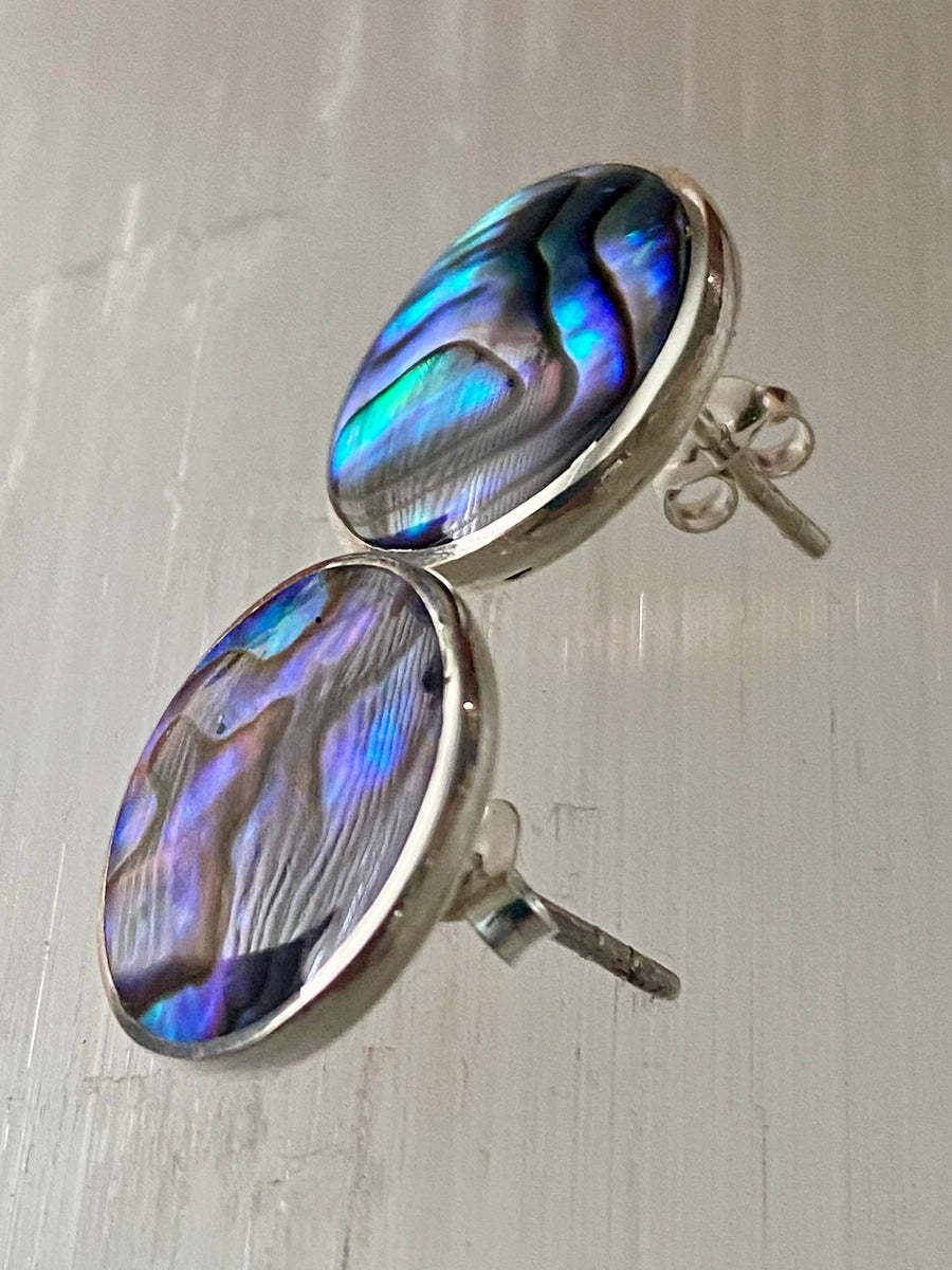Stud Earrings - 15mm Paua Shell – Berry Lush Designs